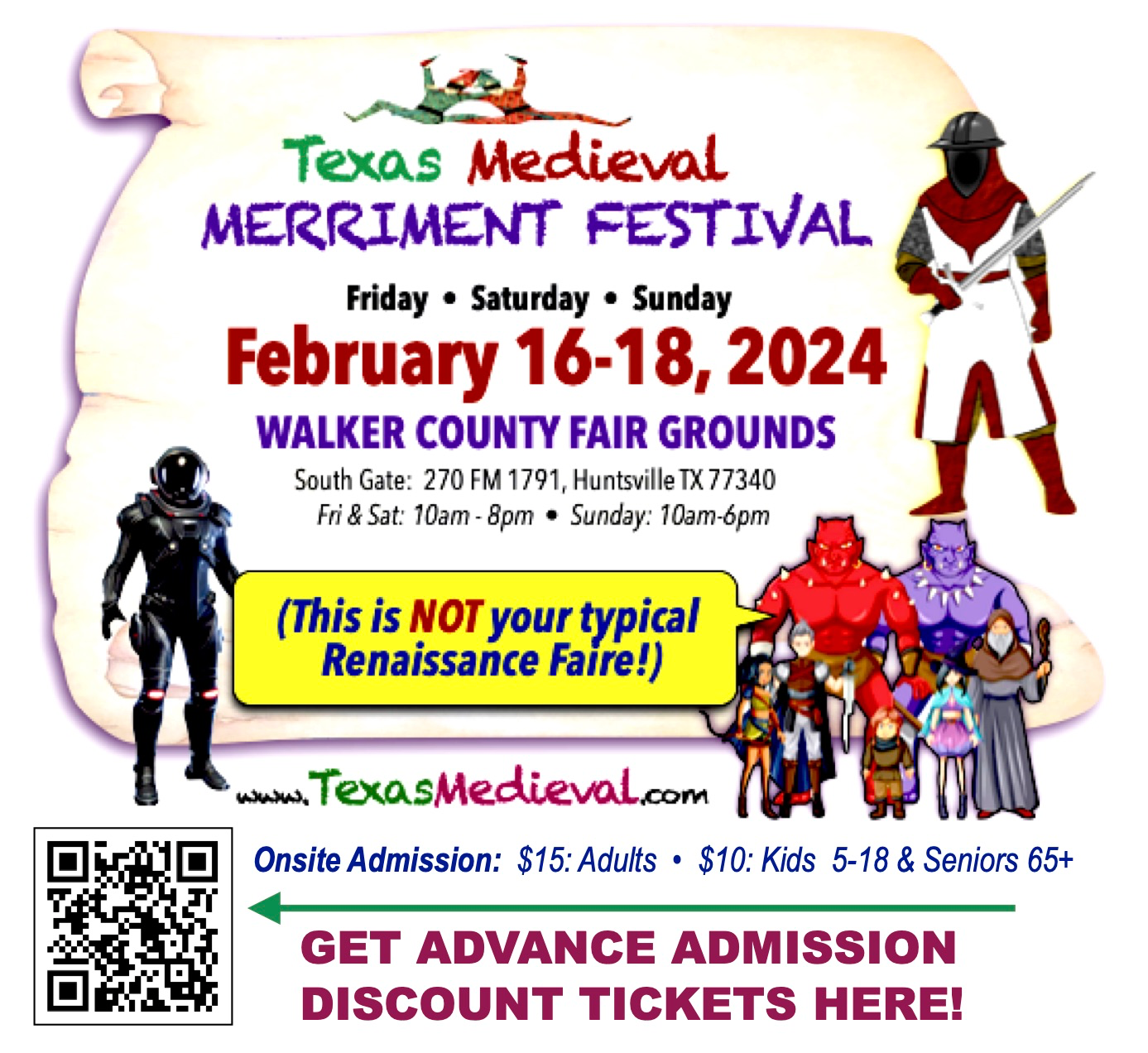 Texas Merriment Festival | Walker County Fairgrounds South Entrance ...