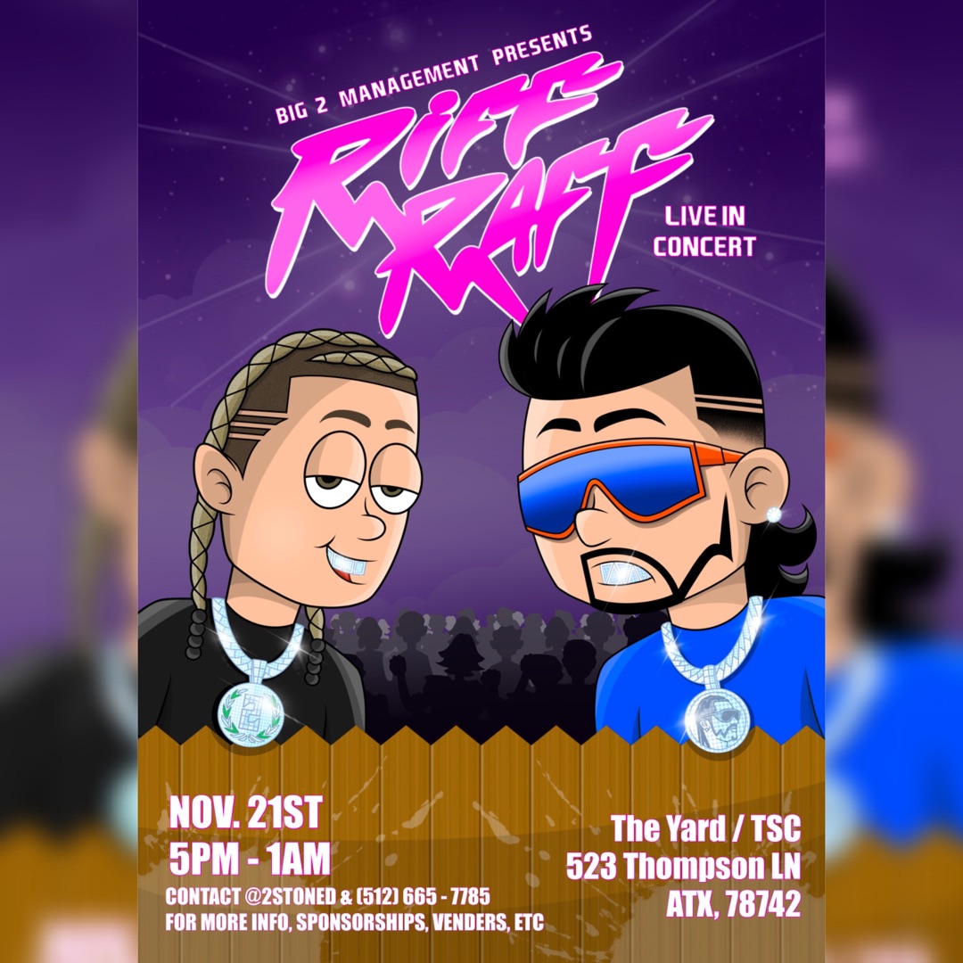 RiFF RaFF LIVE | Nov 21, 2023 | 523 Thompson Ln, Austin, TX 78742 | Geoji