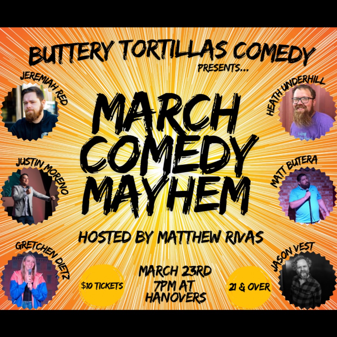 March Comedy Mayhem | Mar 23, 2025 | 108 E Main St, Pflugerville, TX ...